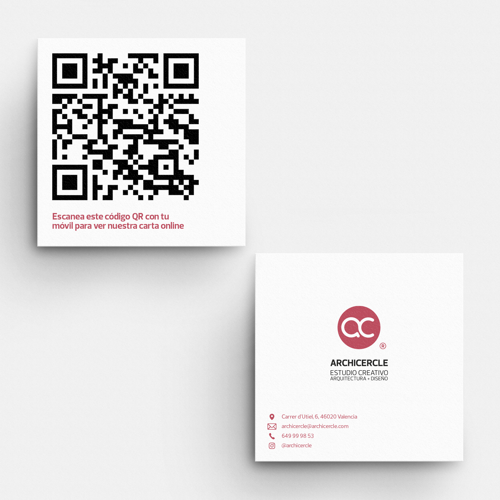 QR Tarjeta publicitaria - cosastudio